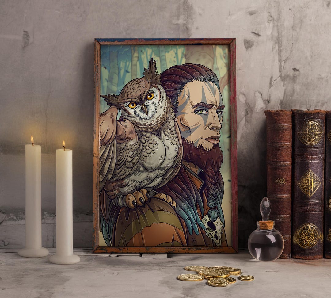 Druid Poster for Print, Fantasy Poster, Druid Poster, Druid Prints ...