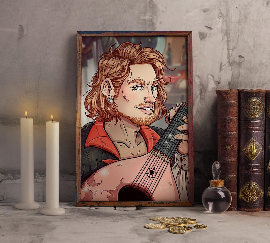 Bard Poster for Print, Fantasy Poster, Bard Poster, Bard Prints ...