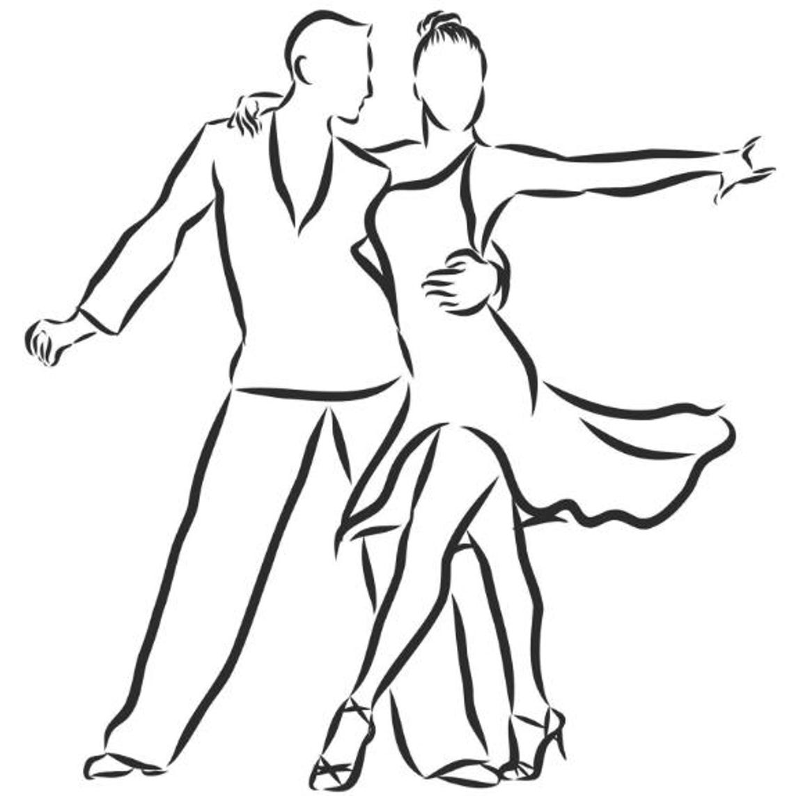 Ballroom Dancing Machine Embroidery Design. Emb File Cha Cha Latin ...