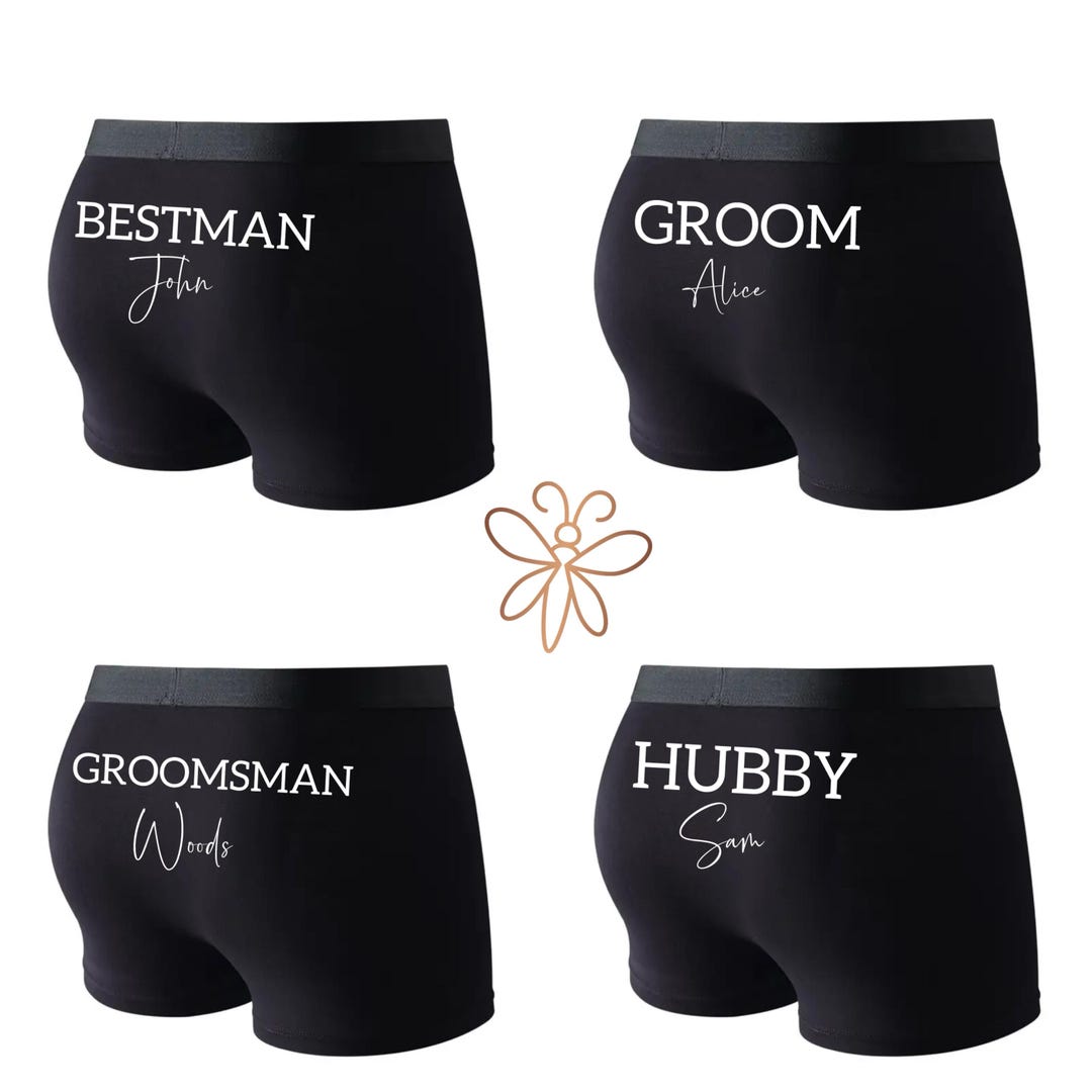 Grooms Briefs/ Wedding Undies/ Personalised Wedding Underwear ...