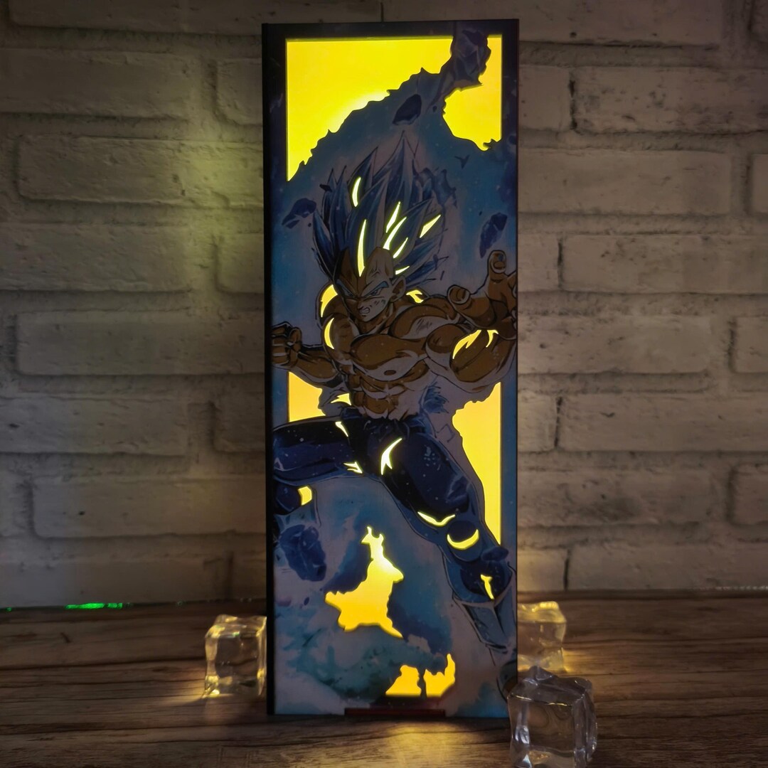 Dragon Ball Night Lamp, Wood Crafts, Wood Lamp, Anime Gifts, Gifts for ...