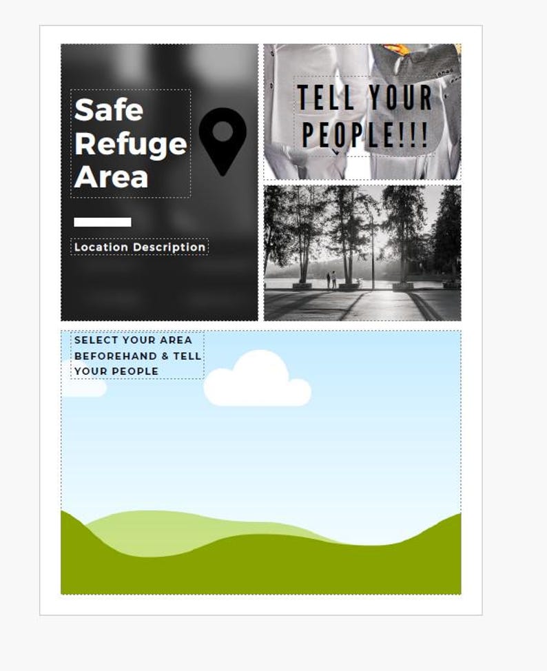Fire Life Safety Safe Refuge Area Map Template - Etsy