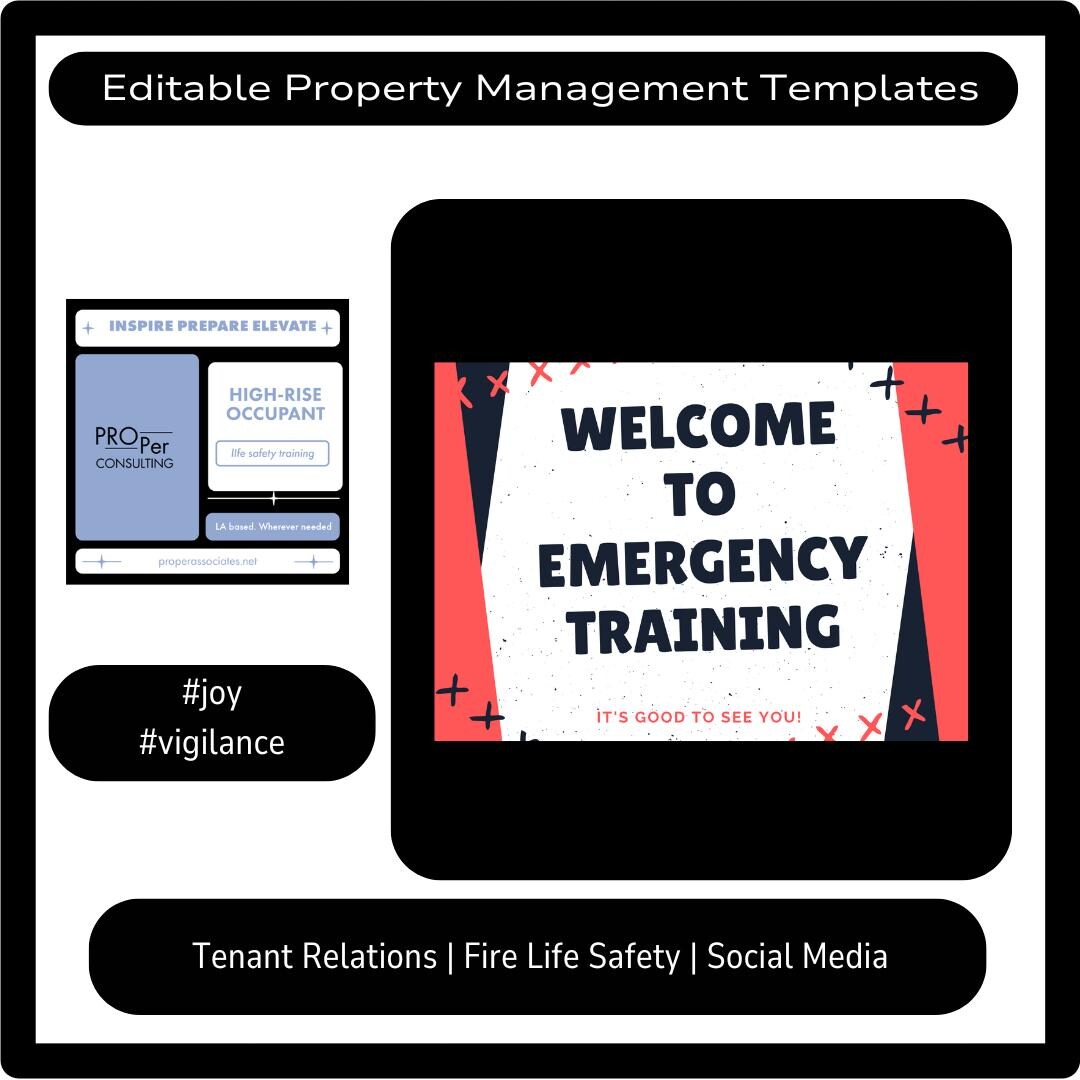 Fire Life Safety Emergency Training Welcome Template - Etsy