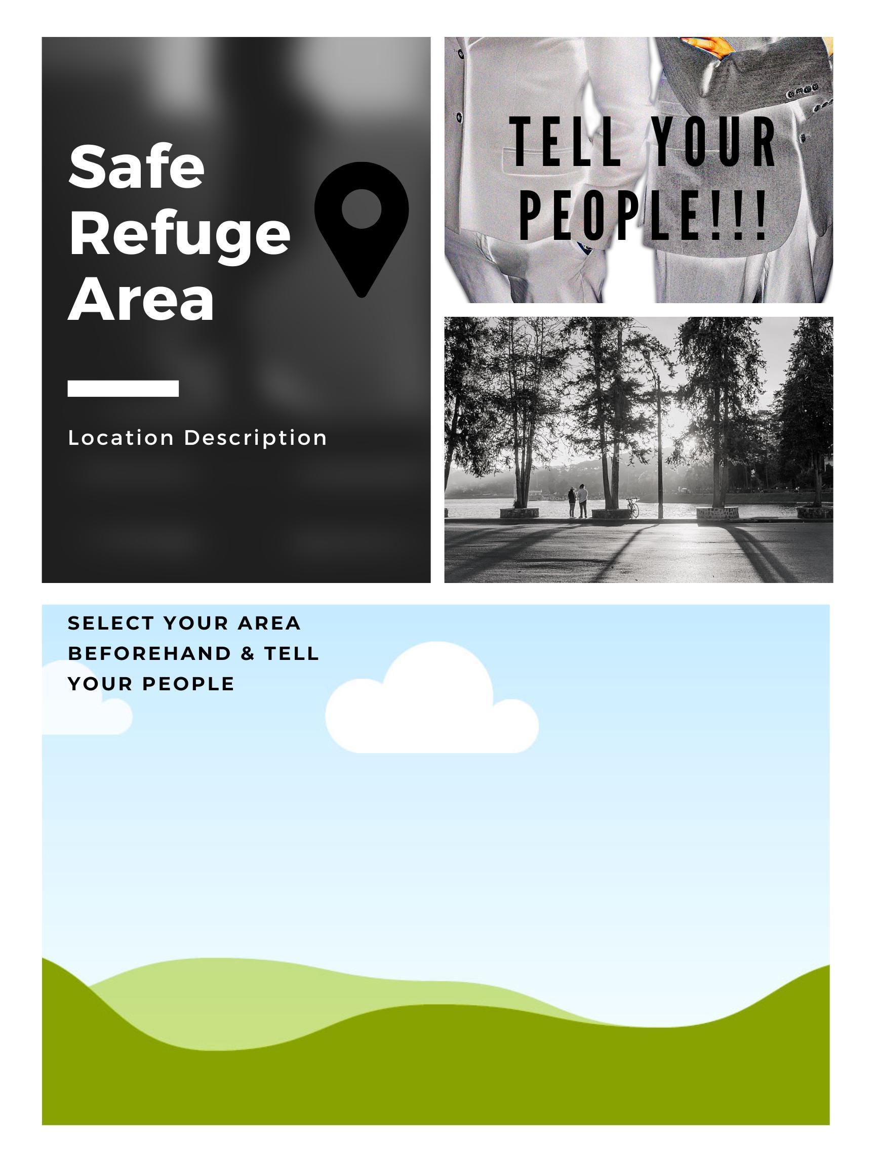 Fire Life Safety Safe Refuge Area Map Template - Etsy