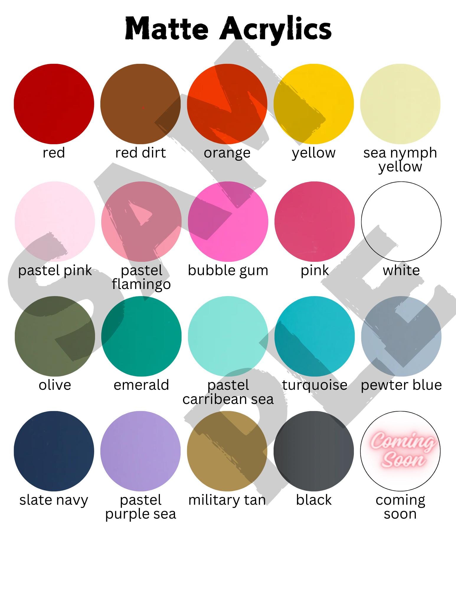 Color Chart Template, Image Chart Template, Style Template, Canva ...