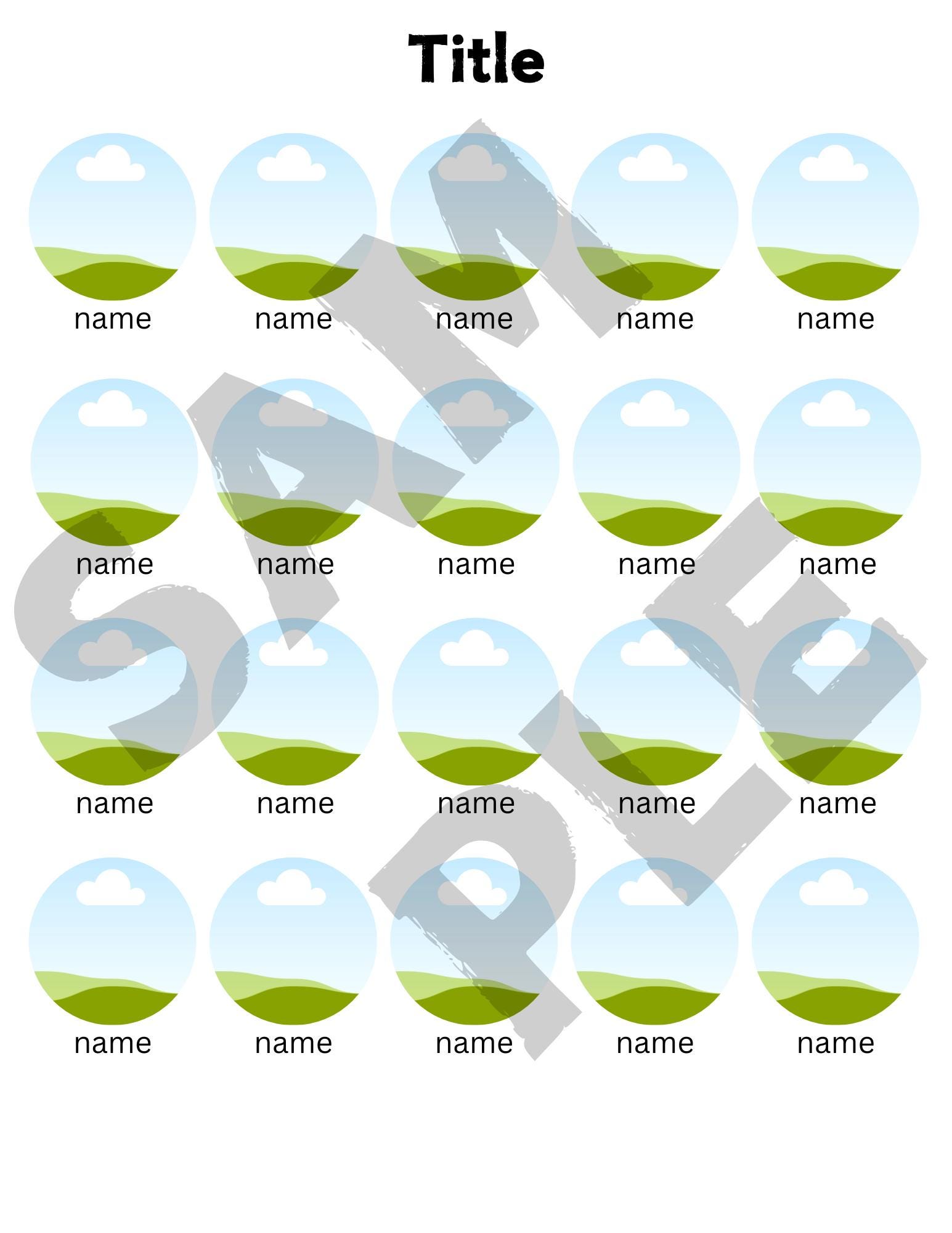Color Chart Template, Image Chart Template, Style Template, Canva ...