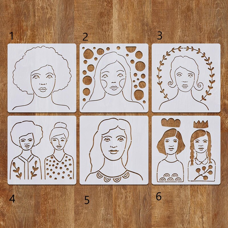 Paper Doll Stencil Set - Etsy