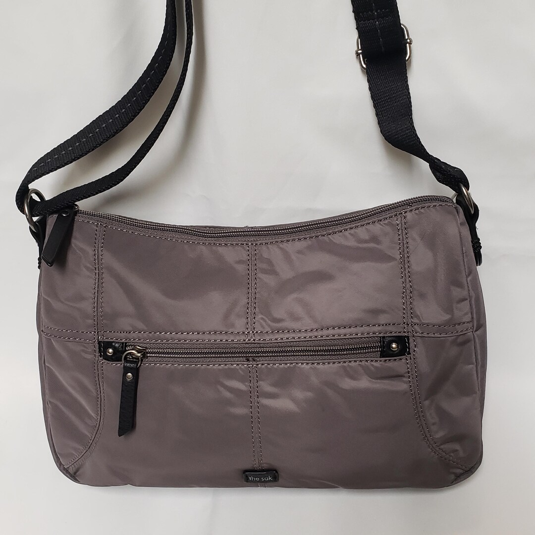 The Sak Esperato Nylon Hobo Gray Crossbody Bag - Etsy