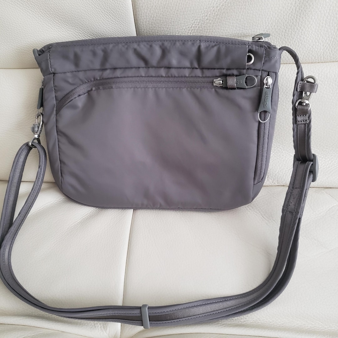 RFID Ebags Gray Expandable Anti-theft Crossbody Bag - Etsy