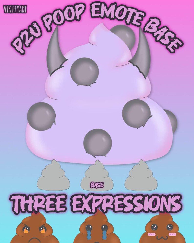 P2U Poop Emote Base - Etsy