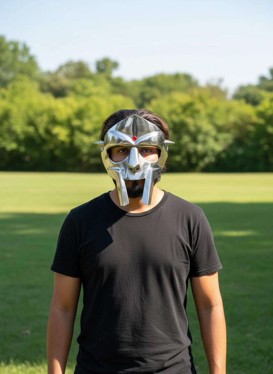 MF DOOM Mask Mad Villan Gladiator Face Mask Mad-villain Steel Face ...