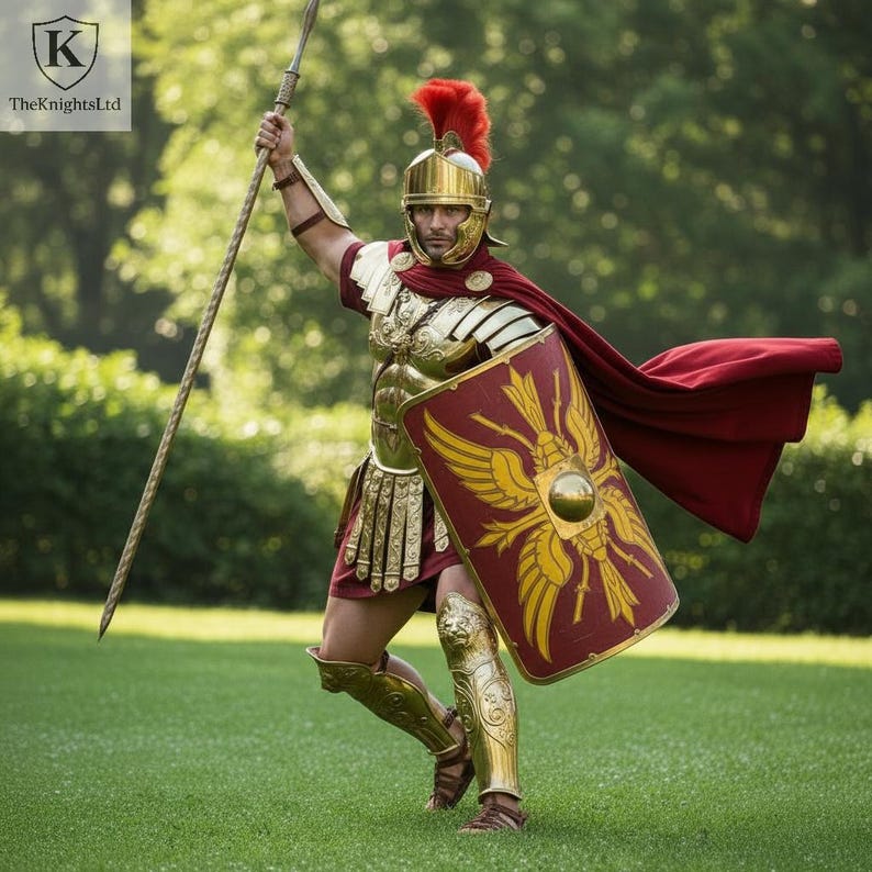 Roman Legionary Armor Set, 18 Gauge Brass, Cosplay Larp Costume - Etsy