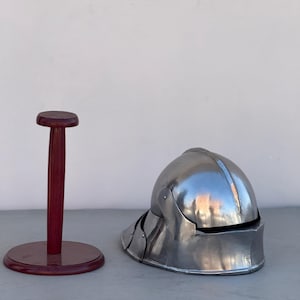 Medieval Knight Steel German Sallet Helmet With Long Tail- Larp Knight ...