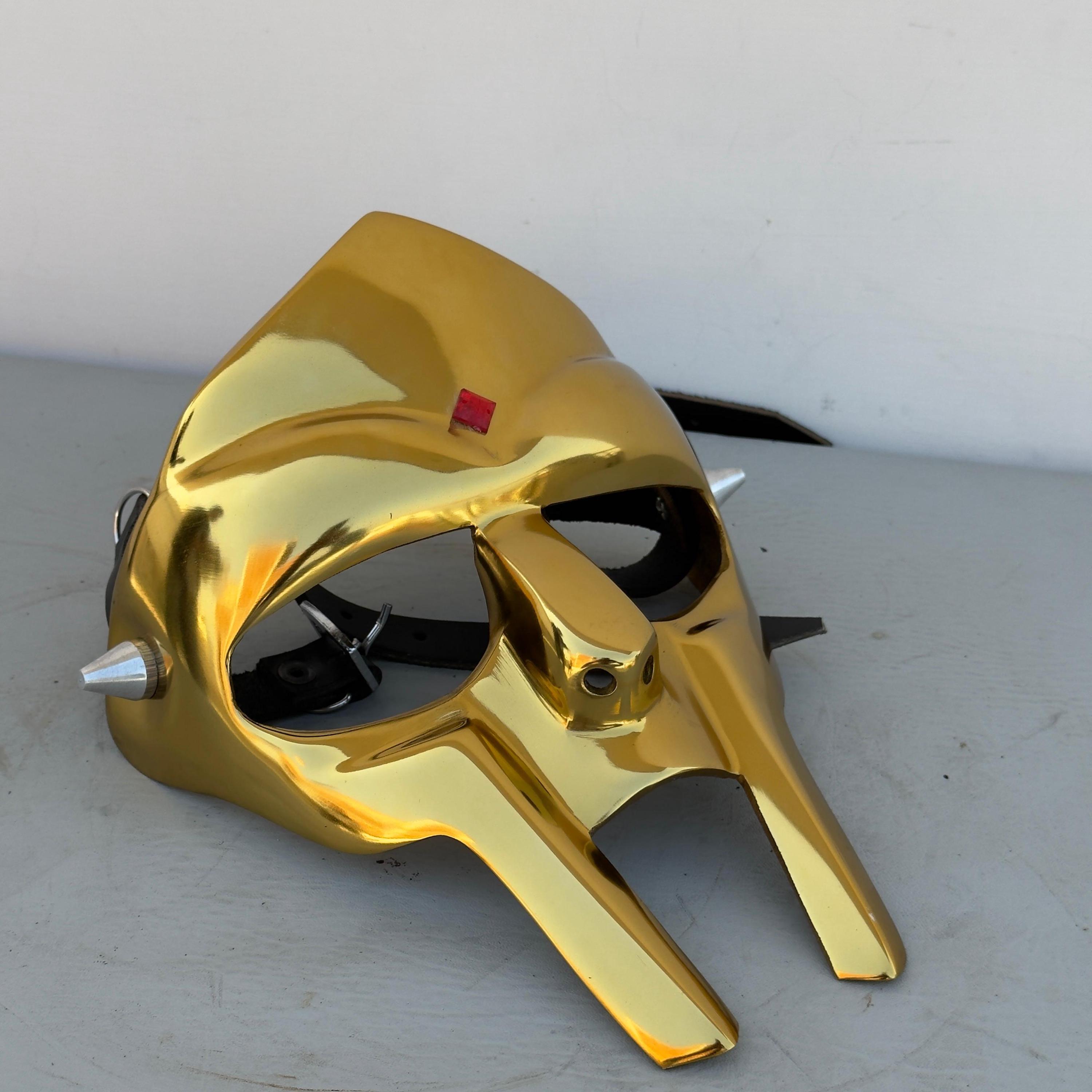 MF DOOM Mask Mad Villan Gladiator Face Mask Mad-villain Steel Face ...