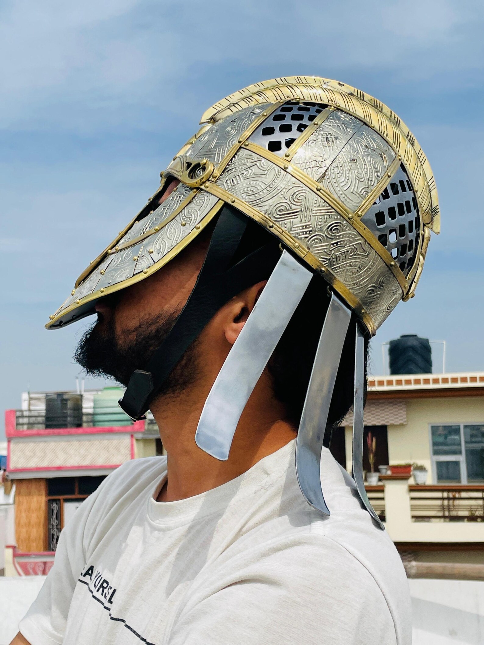 Medieval Vendel Valsgrade Helmet Warrior Knight Helmet- Cosplay Armor ...