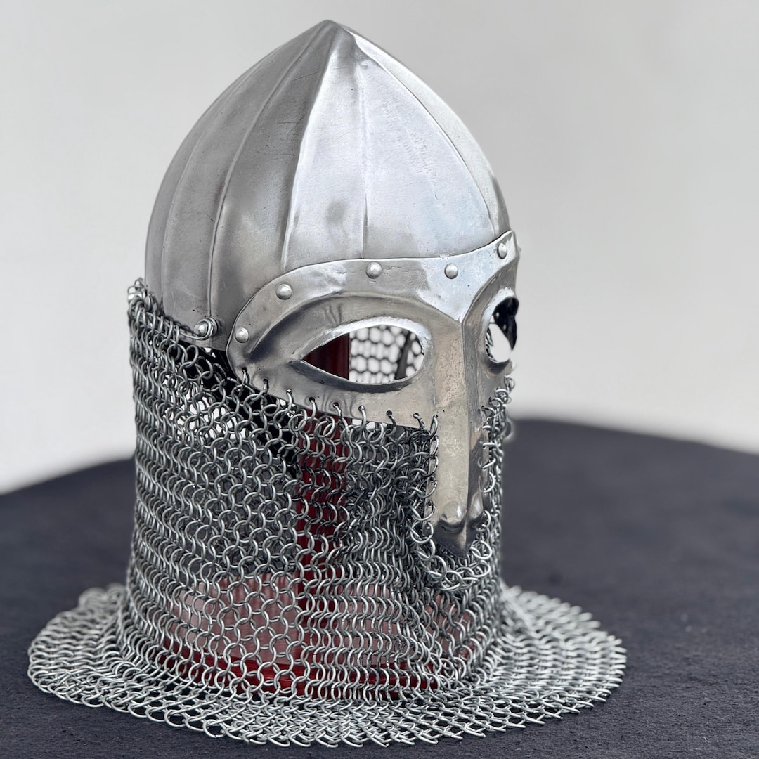 Medieval Knight Norse Nikolskoe Viking Helmet - Norman Nasal Helmet ...