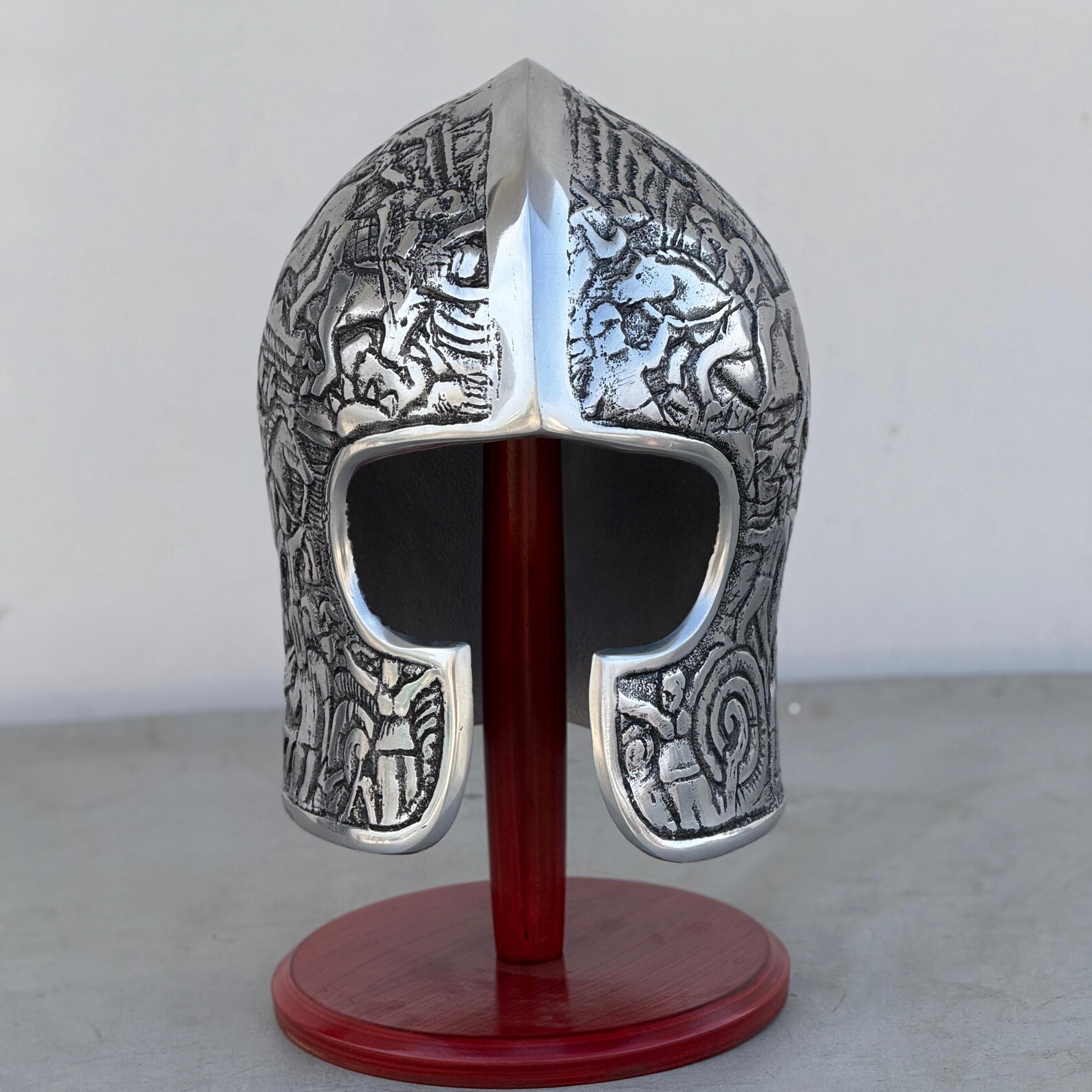 Medieval Knight Barbuta Helmet, Aluminum Costume Helmet - Etsy