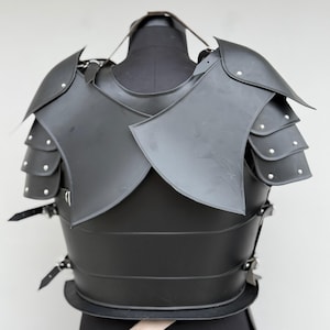 Medieval Black Undead Knight Armor Suit: Half Body Cuirass, Tassets ...