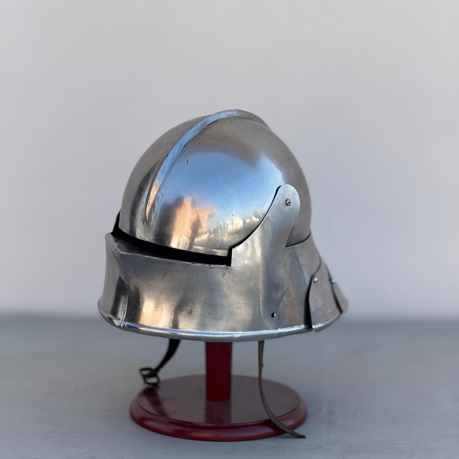 Medieval Knight Steel German Sallet Helmet With Long Tail- Larp Knight ...