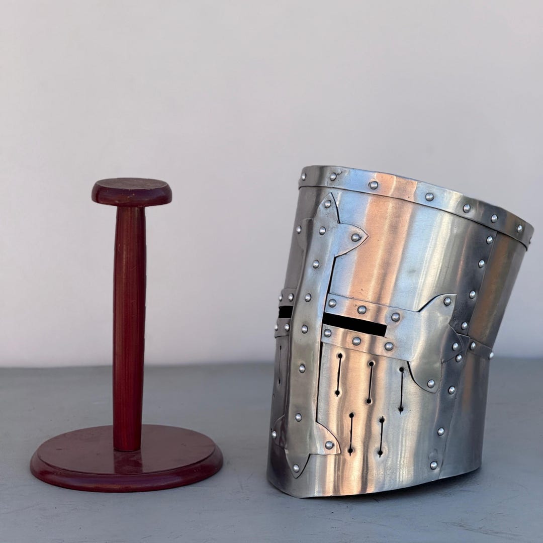 Templar Knight Steel Crusader Helmet-knight Helmet-medieval Helmet ...