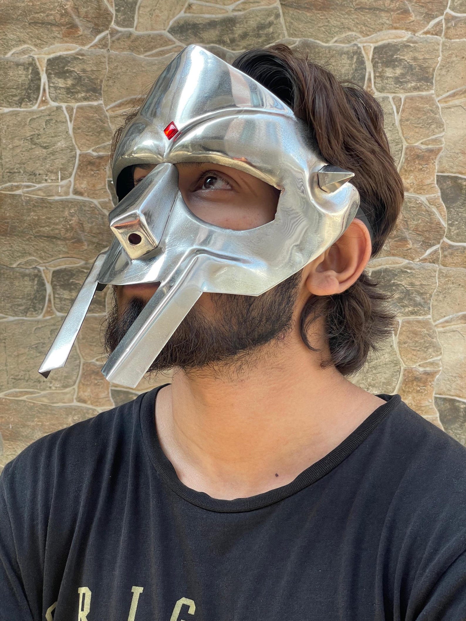 MF DOOM Mask Mad Villan Gladiator Face Mask Mad-villain Steel Face ...