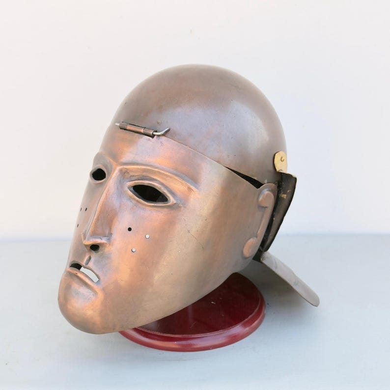 Medieval Roman Cavalry Face Helmet- Reenactment Costume Larp Armory ...