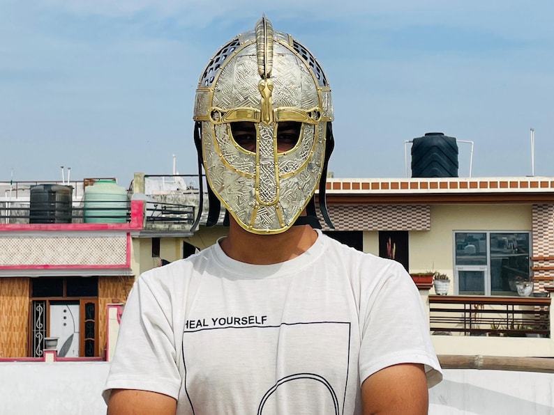 Medieval Vendel Valsgrade Helmet Warrior Knight Helmet- Cosplay Armor ...