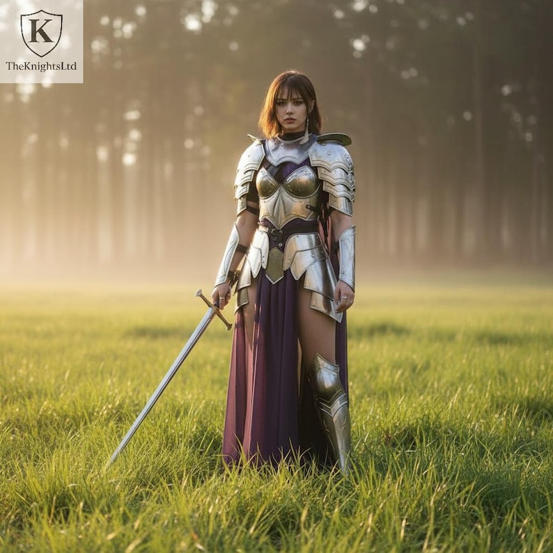 Medieval Knight Ladyfull Body Armor- Female Corset,paudldrons- Women's ...