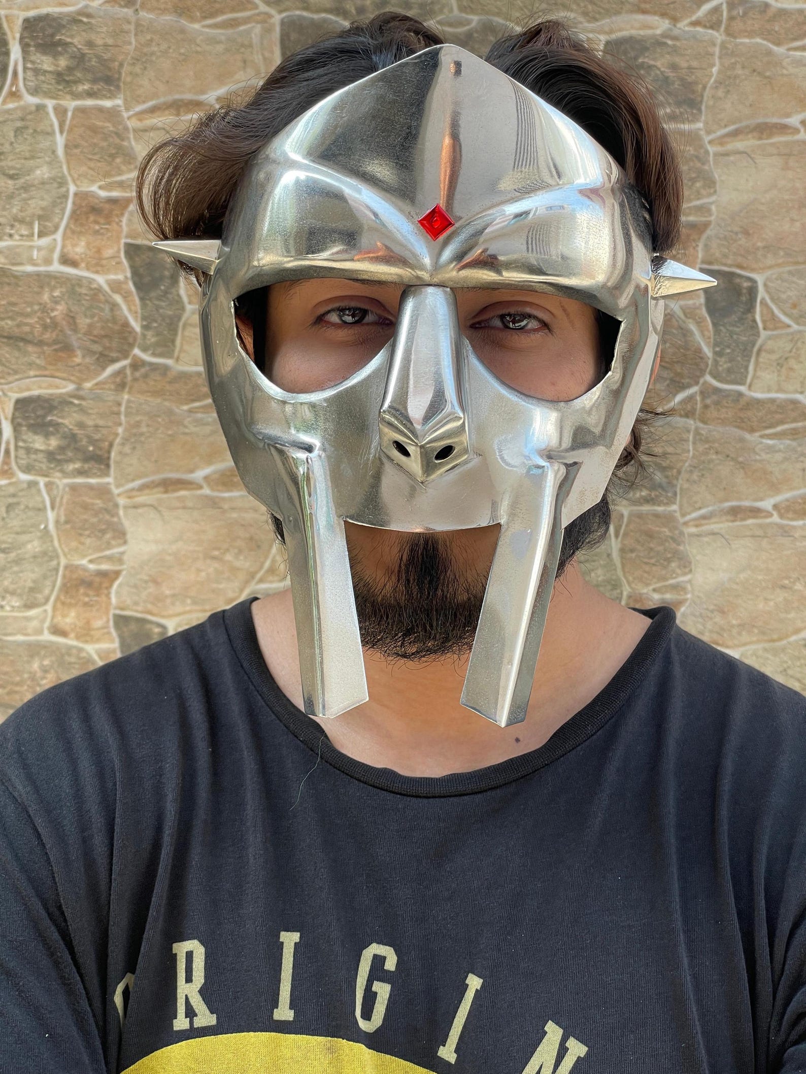 MF DOOM Mask Mad Villan Gladiator Face Mask Mad-villain Steel Face ...
