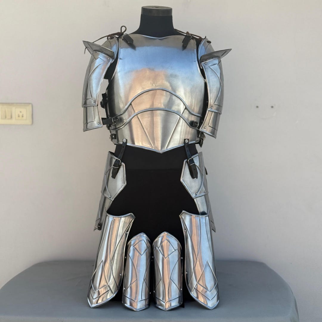 Medieval Knight Lady Half Body Armor- Female Cuirass With Tassets ...