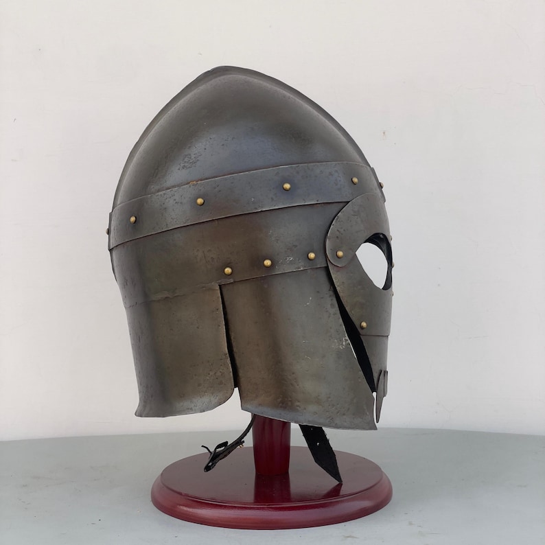 Dark Knight Fantasy Helmet-skull Viking Helmet-sutton Hoo Helmet-larp ...