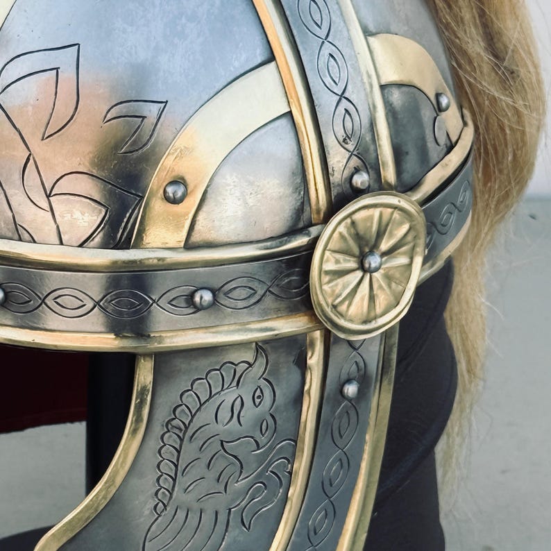 Eomer's Horse Rider Marshall Helmet- the Lord of the Rings Helmet ...