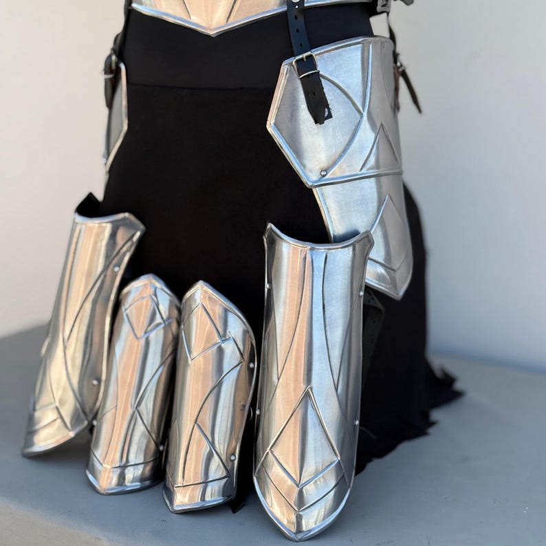 Medieval Knight Lady Steel Armor – Female Cuirass, Pauldrons, Bracers ...