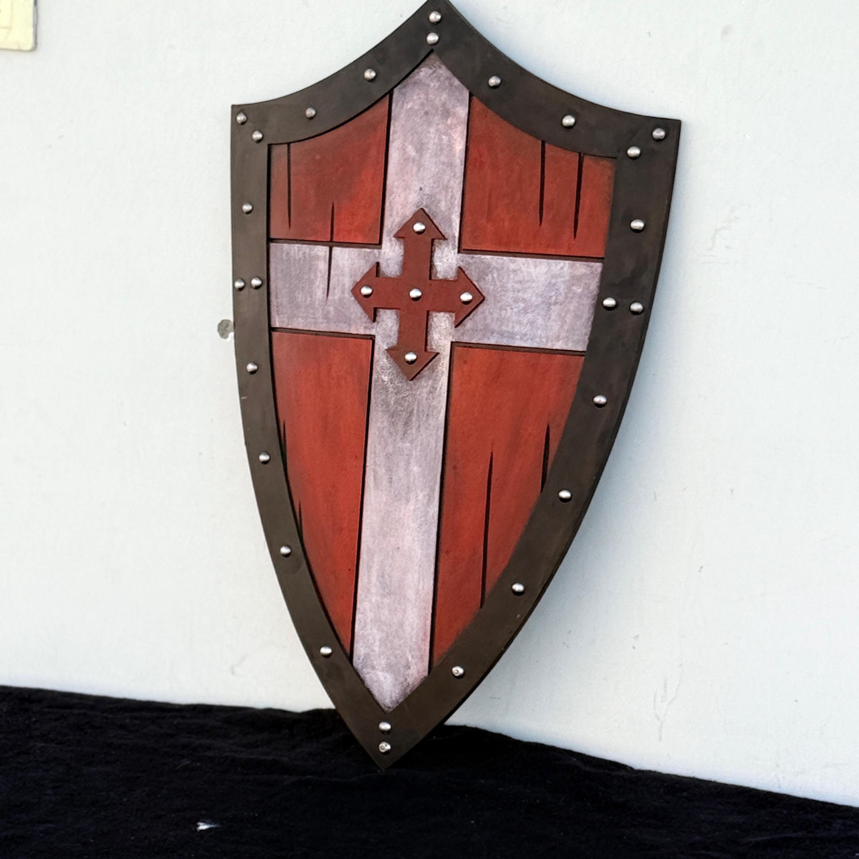 Templar Shield | Medieval Knight White Cross Red Templar Shield ...