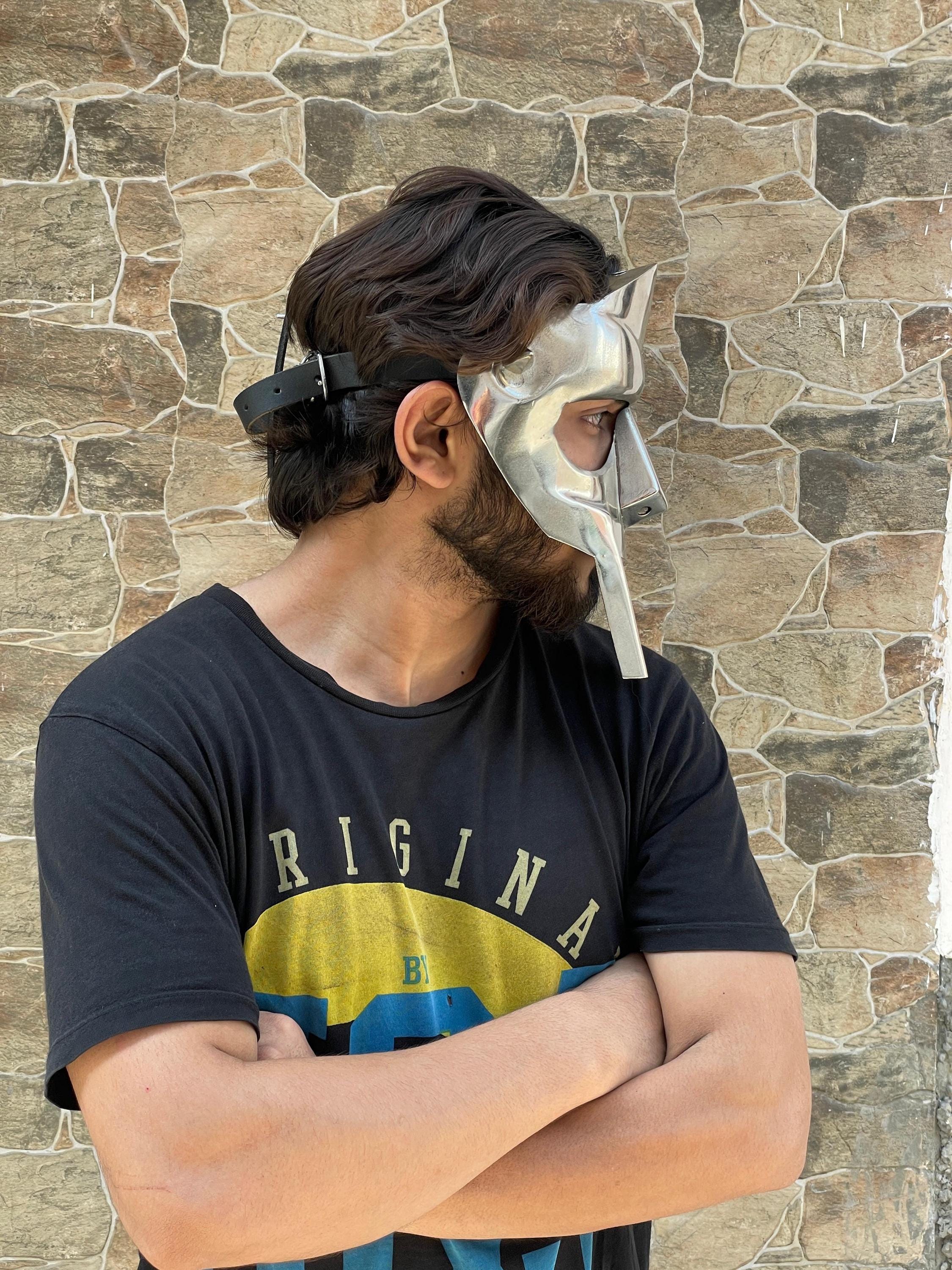 MF DOOM Mask Mad Villan Gladiator Face Mask Mad-villain Steel Face ...