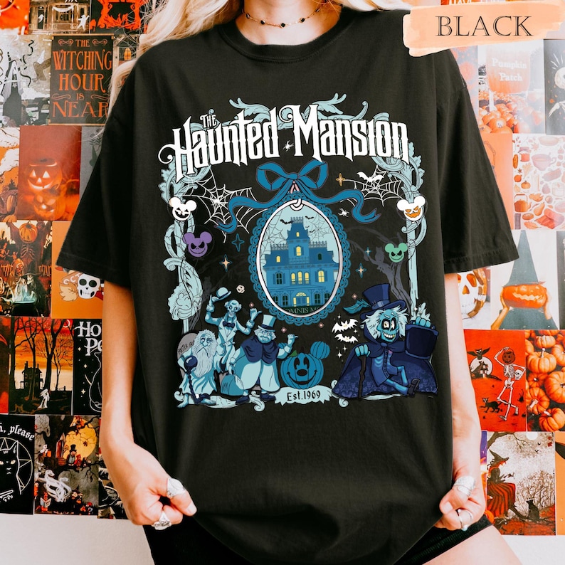 Retro the Haunted Mansion Coquette Bows Disney Shirt, Welcome Foolish ...