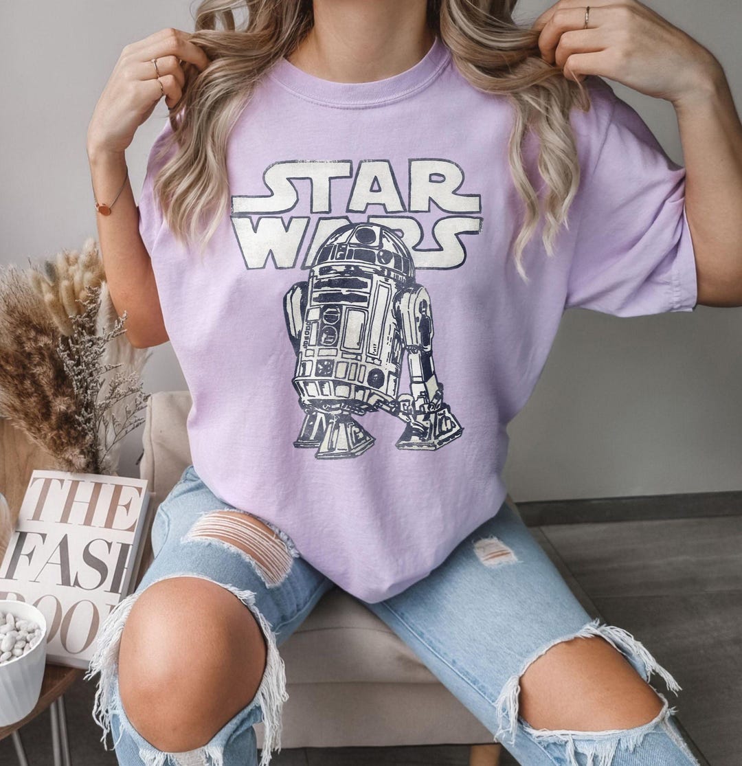 Retro Star Wars R2-D2 Vintage Shirt, Disney Star Wars Comfort Colors ...