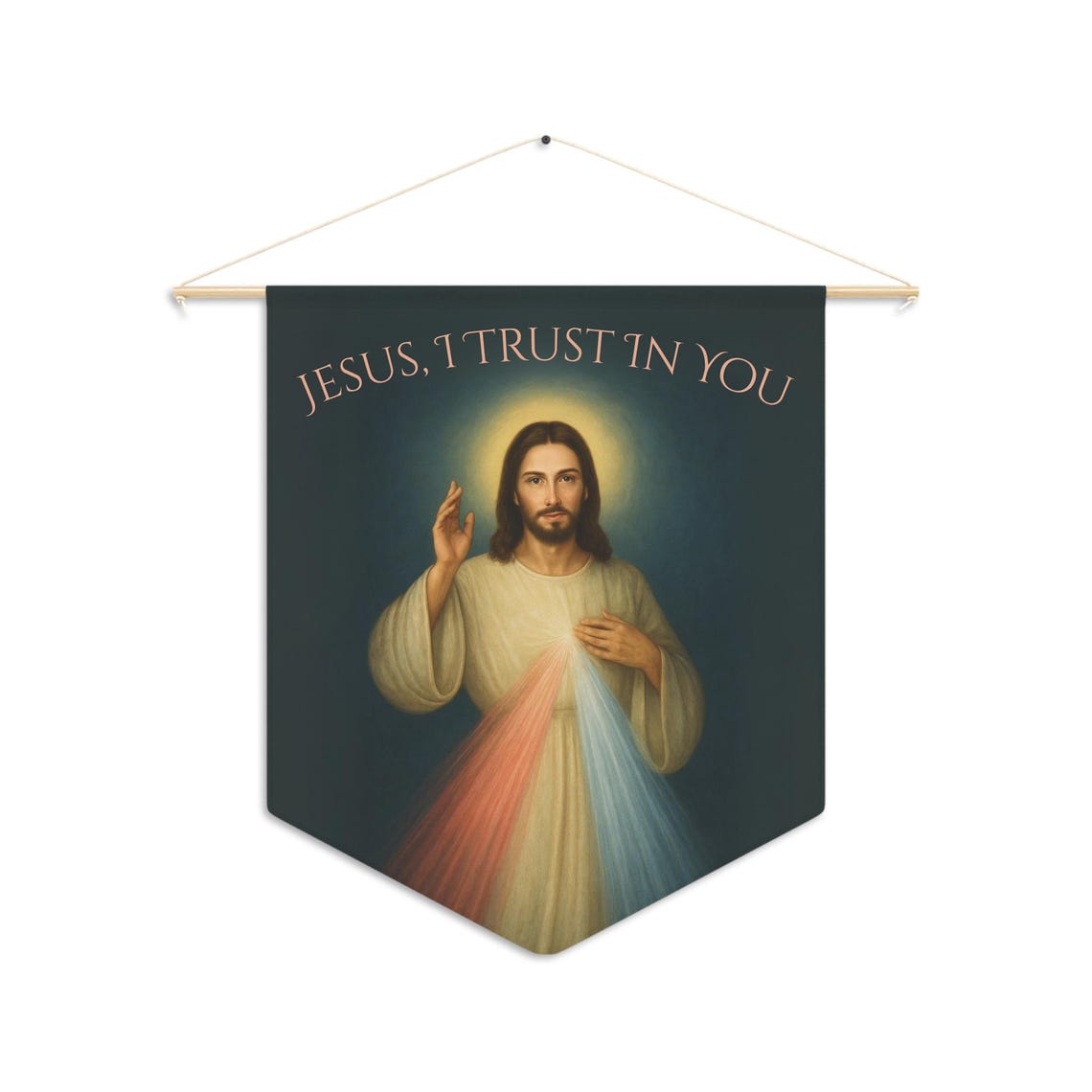 Divine Mercy Pennant Banner: Catholic Home Decoration - Etsy