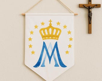 Divine Mercy Pennant Banner: Catholic Home Decoration - Etsy
