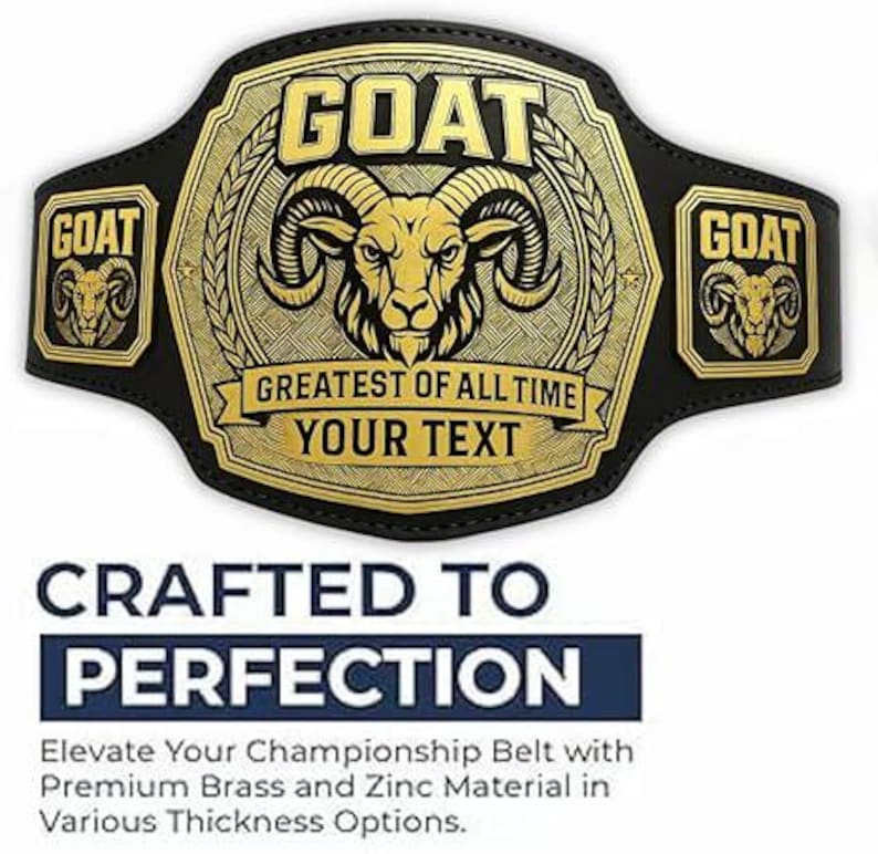 Goat Championship Belt - Ultimate Goat Trophy, Award, and Medal ...