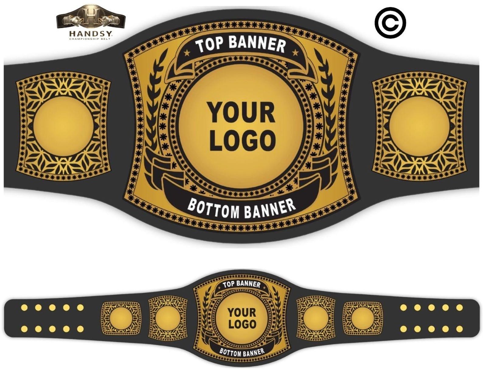Custom Wrestling Belt - Customizable Championship Belt for Award Sports ...