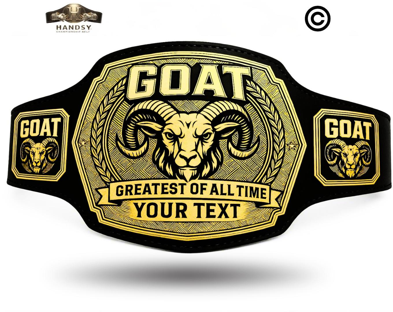 Goat Championship Belt - Ultimate Goat Trophy, Award, and Medal ...