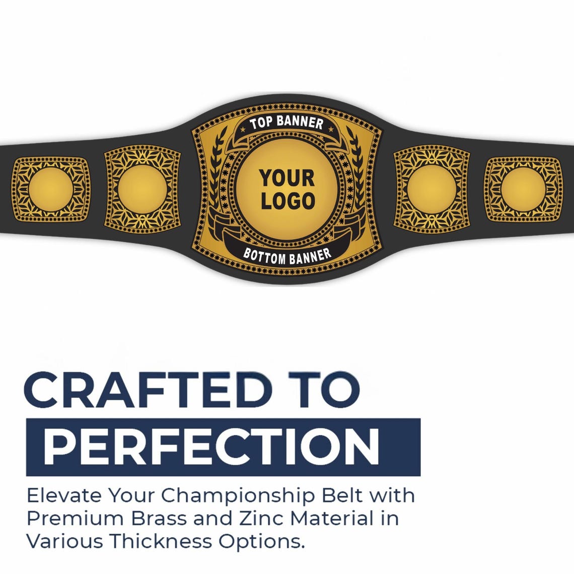 Custom Wrestling Belt Customizable Championship Belt for Award Sports ...