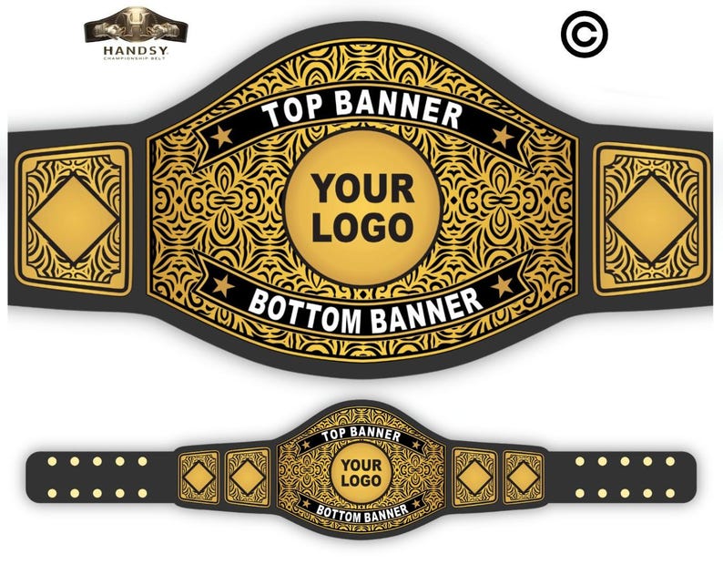 Custom Wrestling Belt for Awards, Sports Tournaments, Competitions ...