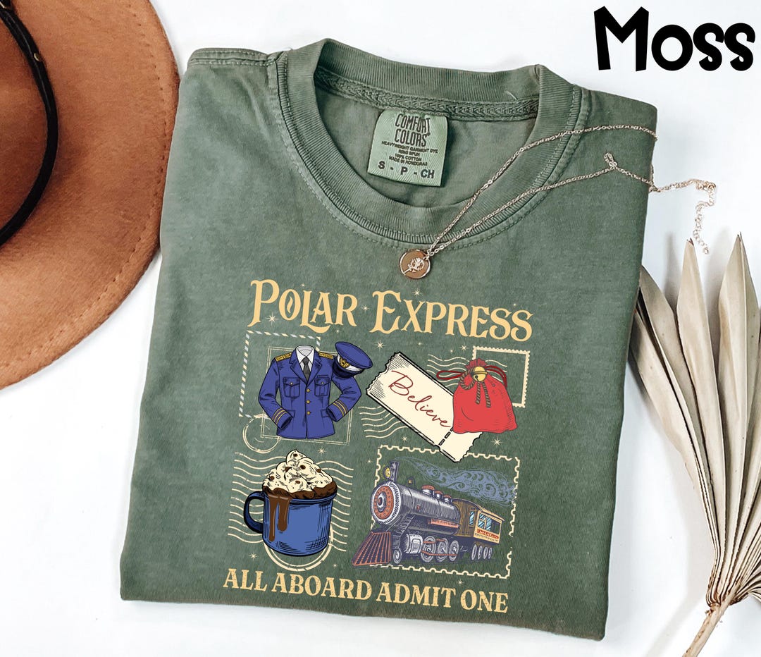 Comfort Colors® Believe Polar Express Shirt, Christmas Magic Tee, Kids ...