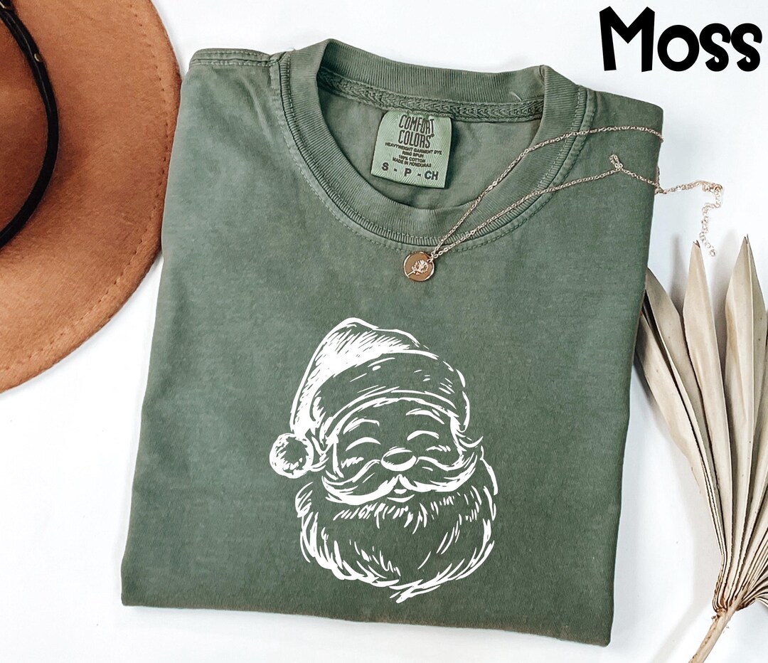 Comfort Colors® Santa Shirt, Old School Father Christmas Shirt, Santa ...