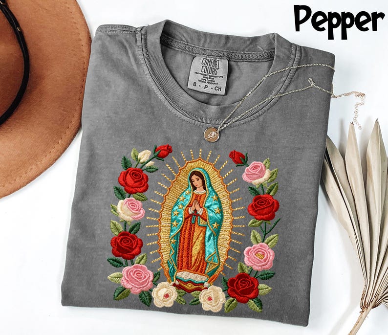 Comfort Colors® Our Lady of Guadalupe Shirt, Virgin Mary Tee, Catholic ...