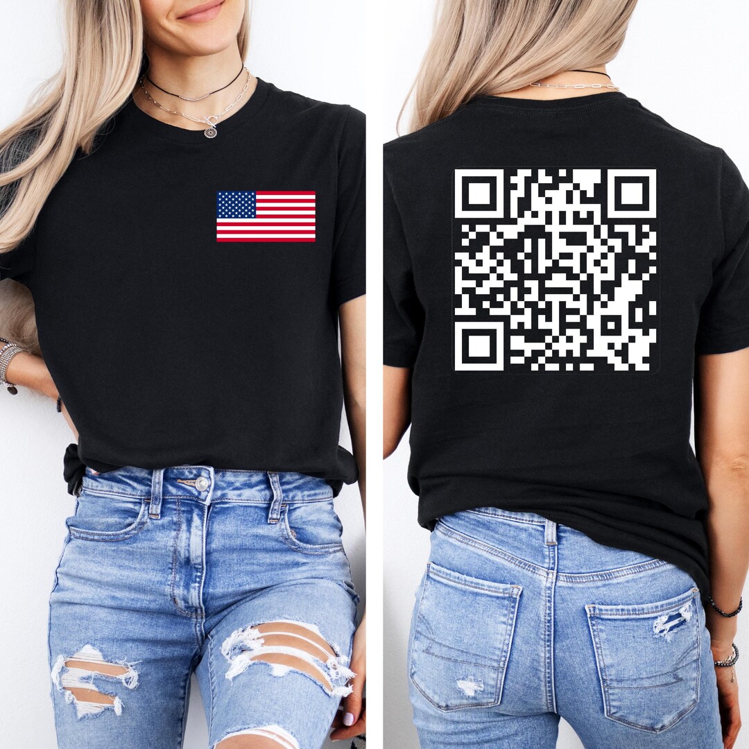 Trump Dance QR Code T Shirt Viral Trump Dance YMCA Qr Code Shirt Trump ...