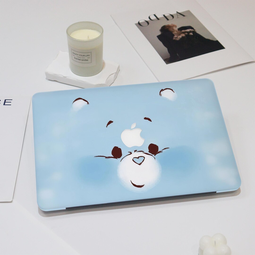 Cute Blue Care Bear Aesthetic MacBook Case Cover for MacBook Air 15 13 ...