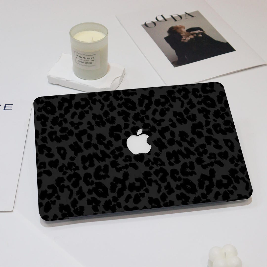 Black Leopard Print MacBook Case | Protective Cover for MacBook Air 13 ...